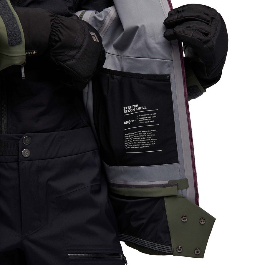 Black Diamond W Recon Stretch Ski Shell Jackets | Absolute-Snow