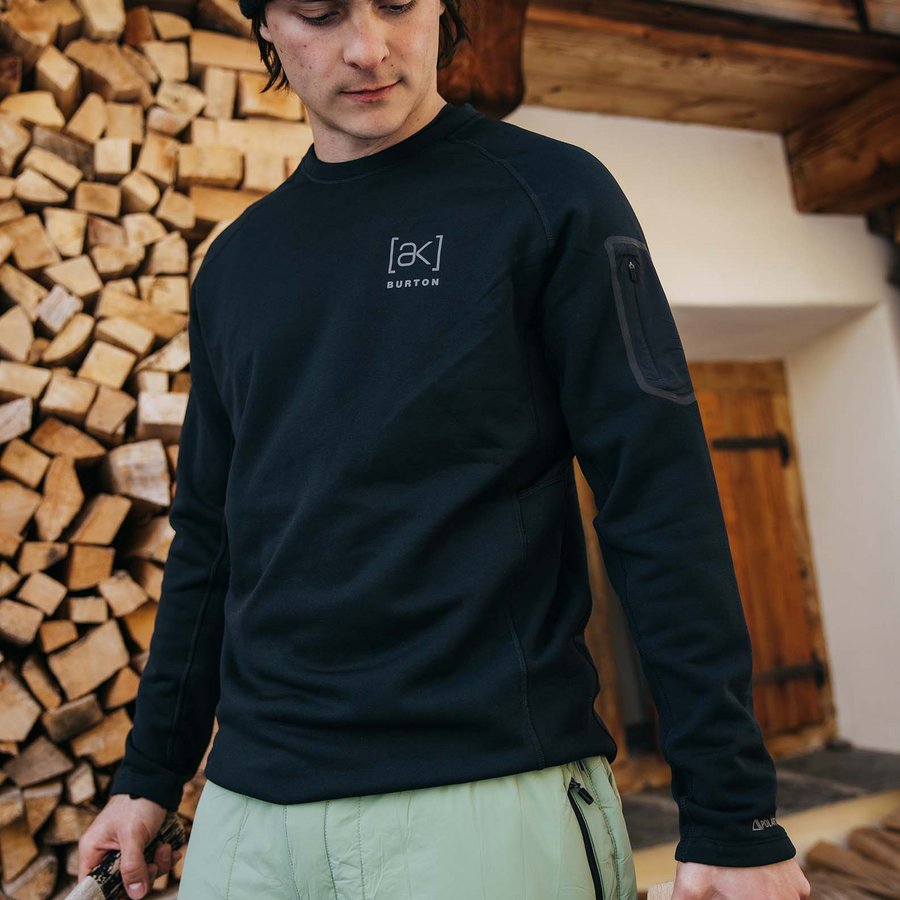 Burton [ak] Baker Fleece Stretch Crew Fleeces | Absolute-Snow