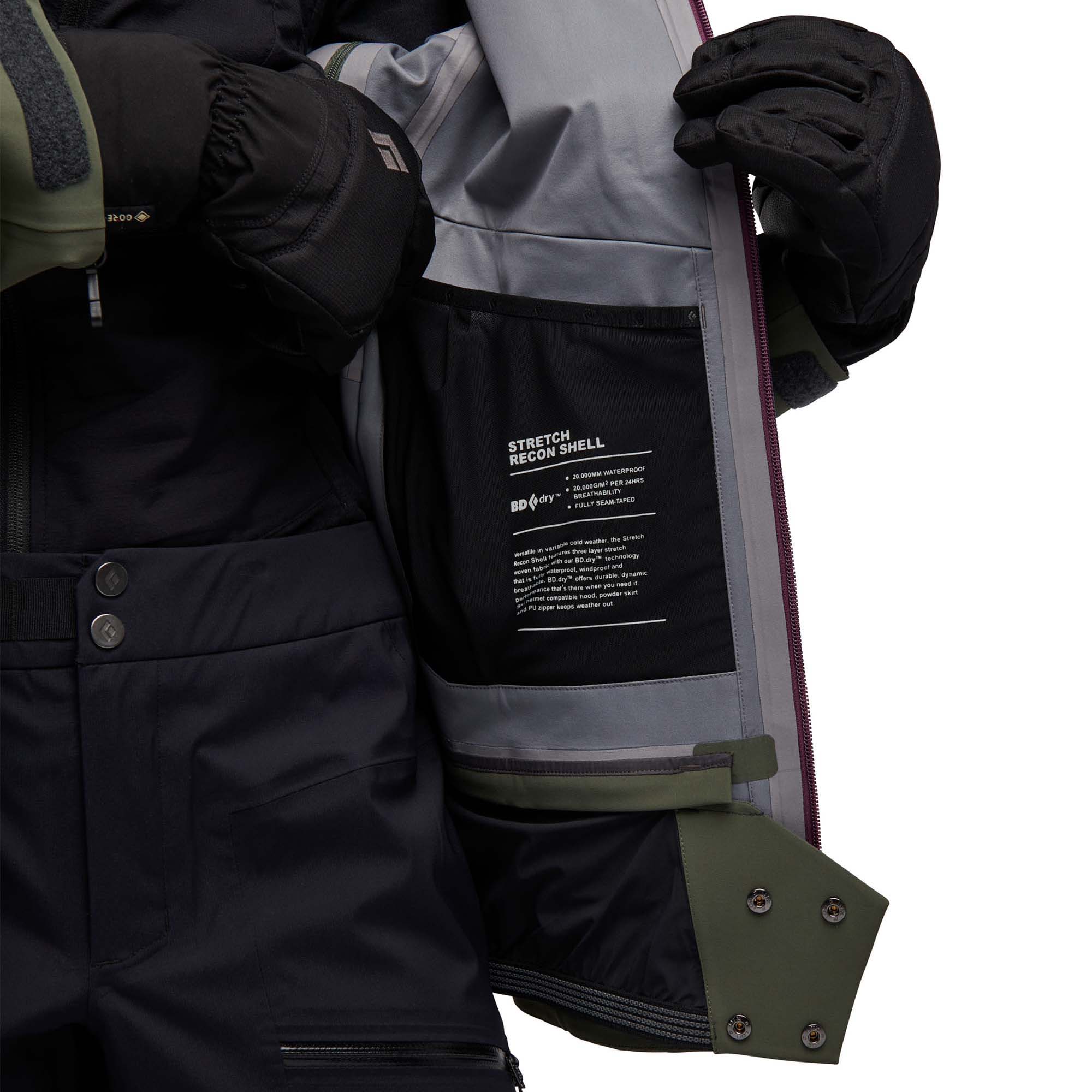 Black Diamond W Recon Stretch Ski Shell Jackets | Absolute-Snow