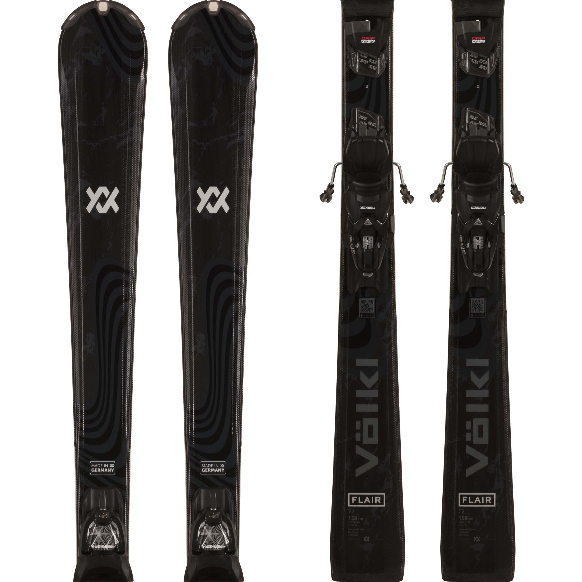 Volkl Flair 72 + Vmotion 9 Lady Black Skis 2025 | Absolute-Snow