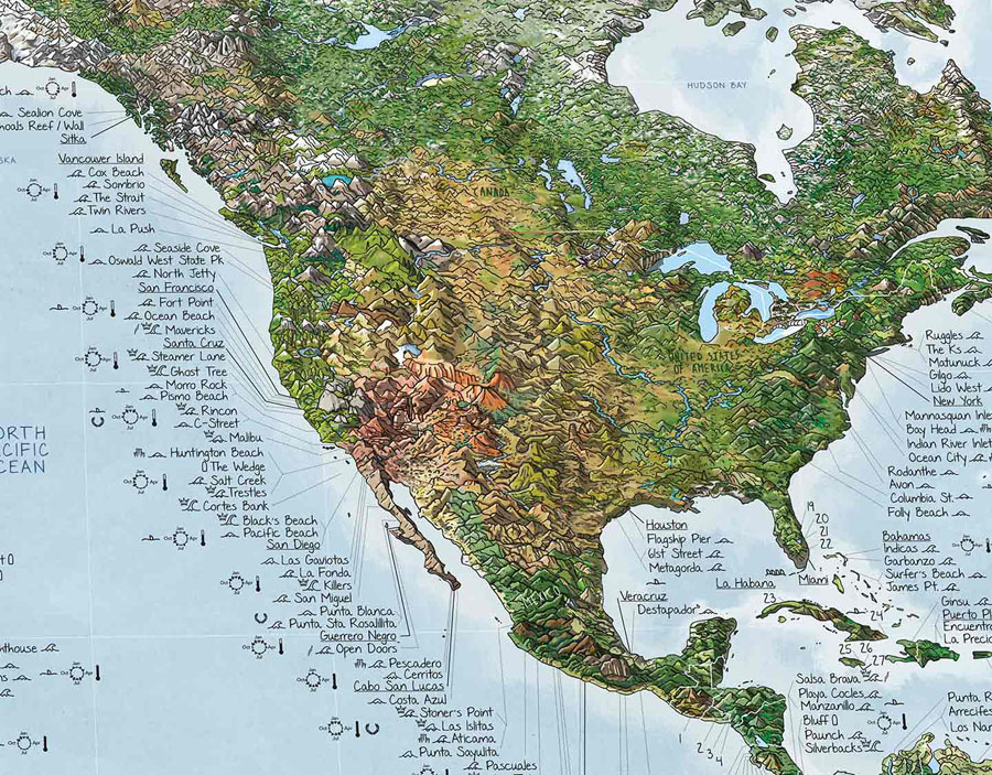 Awesome Maps Surftrip Map Green Edition Manual Navigation